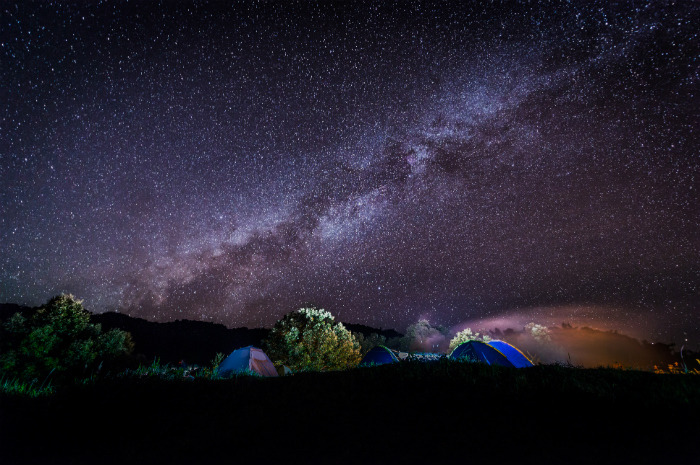Camping Night Sky