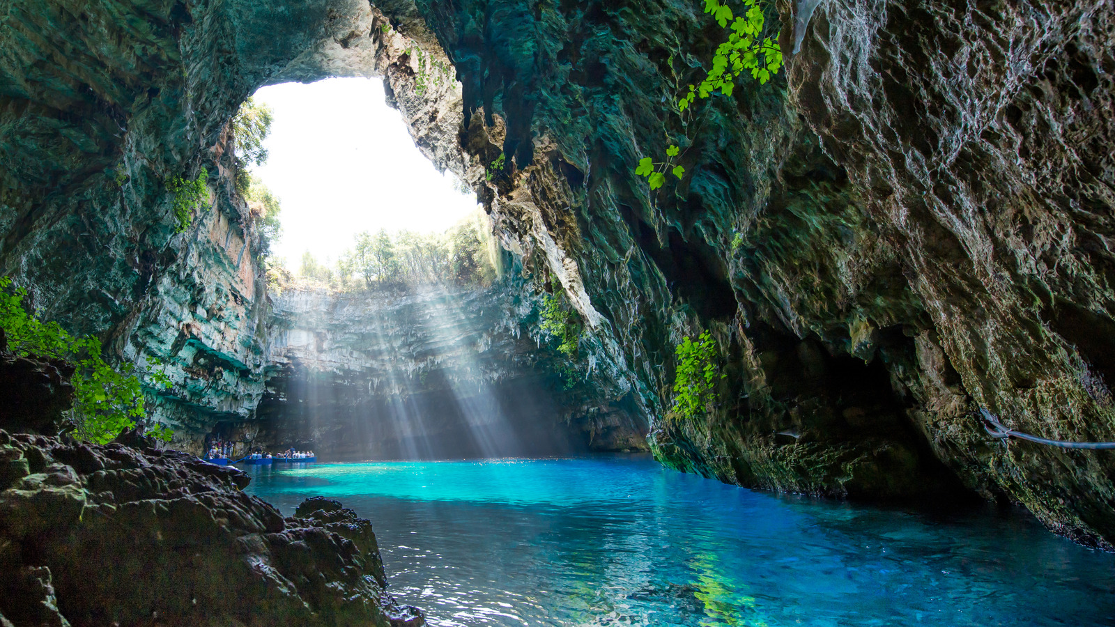 Melissani Lake Kefalonia Greece